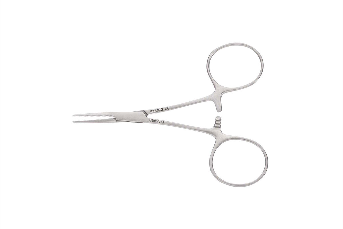 Instrumental pinza halstead sin dientes recta 10cm | PILLING | Propato ...