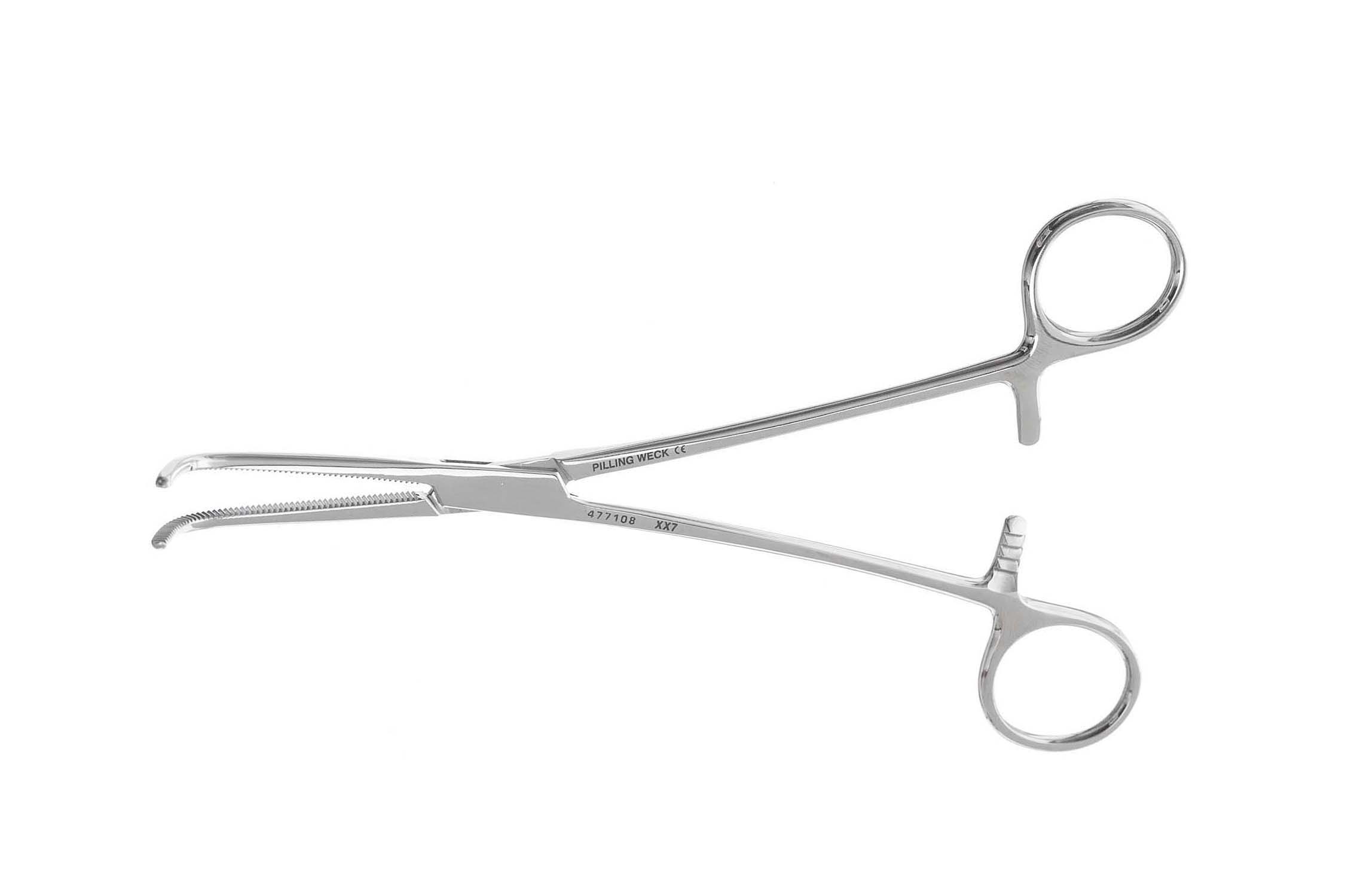 Instrumental pinza clamp mixter con dientes curva 19,5cm | PILLING ...