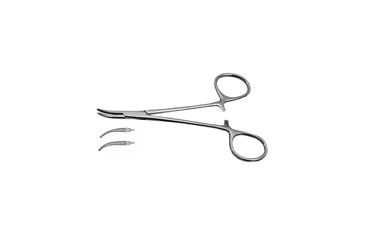 Instrumental pinza halstead sin dientes curva 13cm | PILLING | Propato ...